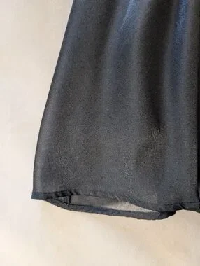 Dresses | On You Black Puff Sleeve Babydoll Dress Sheer Overlay Bow ...